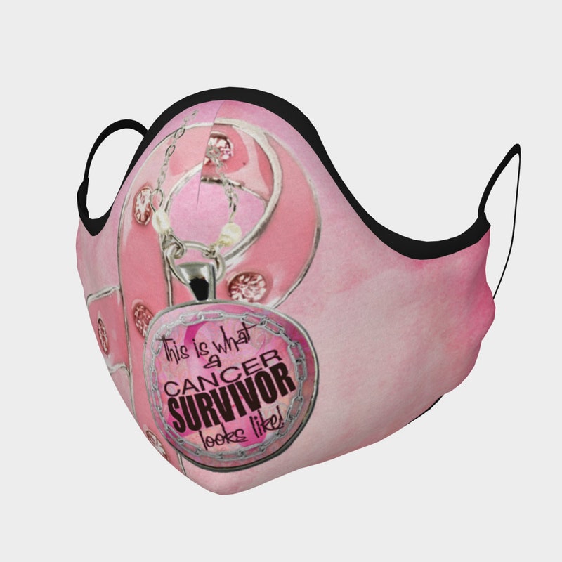 Breast Cancer Mask - Etsy