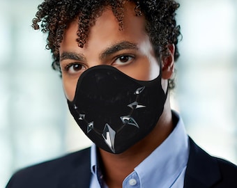 Black Panther Face Mask - Etsy