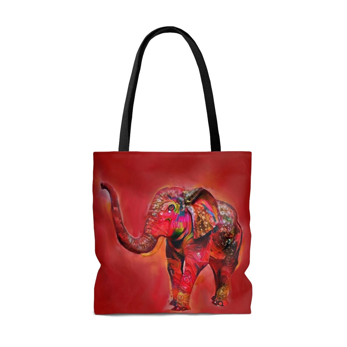 Red Elephant Candy Tote Bag | Etsy