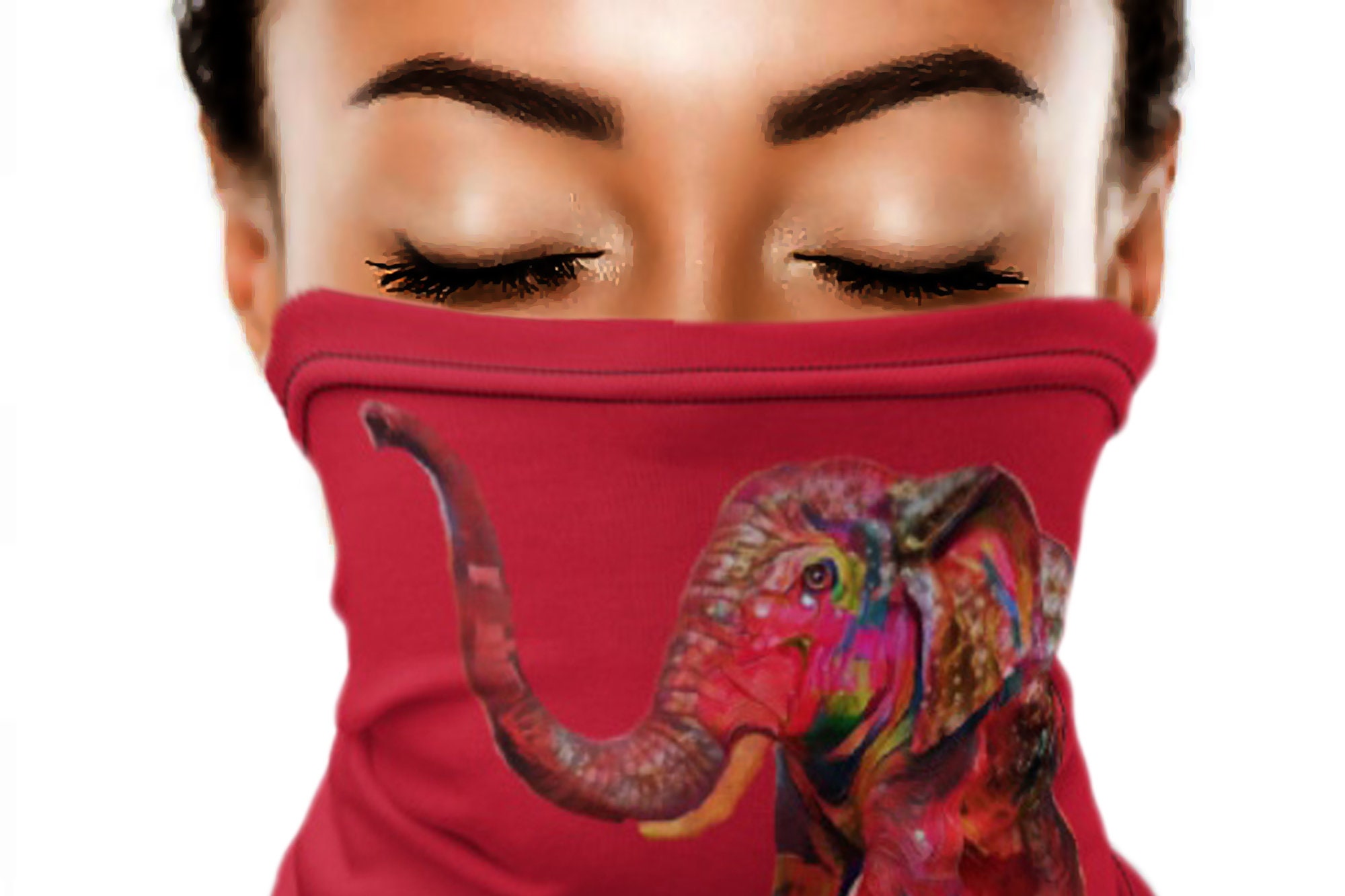Red Candy Elephant Red Neck Gaiter - Etsy