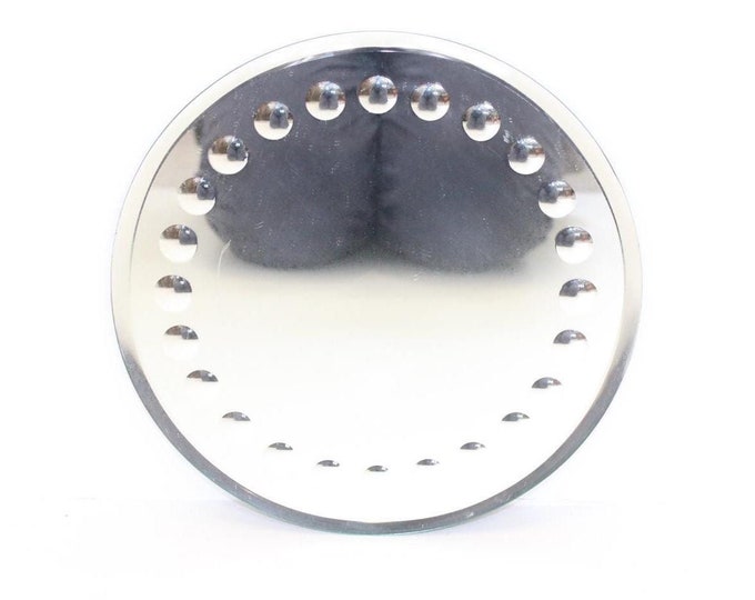 Antique Victorian Sorcerers Mirror Round Optical Illusion Display Stand ...