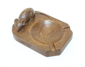 Vintage Mouseman of Kilburn Oak Letter Rack Robert Mouseman Thompson ...