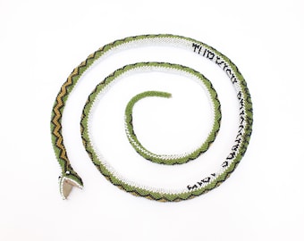 Antique WW1 Ottoman Turkish Prisoner of War Mini Snake Beaded Glass ...