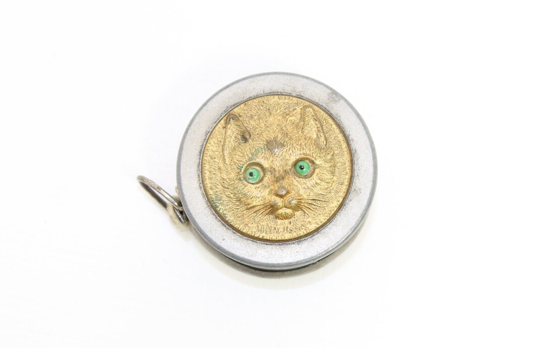 Antique Cat Face Tape Measure Sewing Accessory Collectable - Etsy