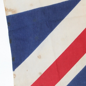 Vintage 1930s 1940s WW2 Large British Union Jack Flag Banner Military ...