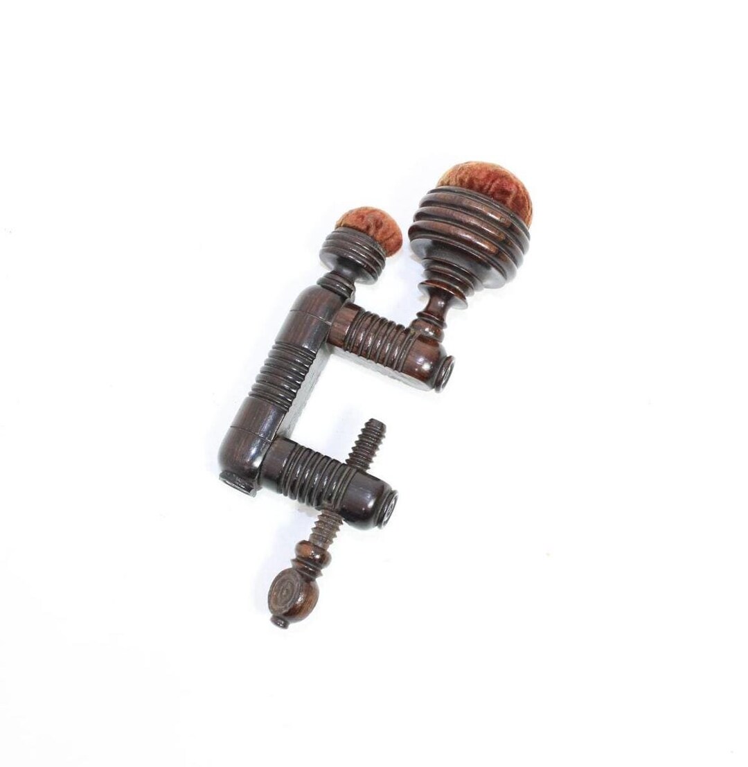 Antique Victorian Sewing Clamp Pin Cushion Turned Wood Sewing Aid Tool ...