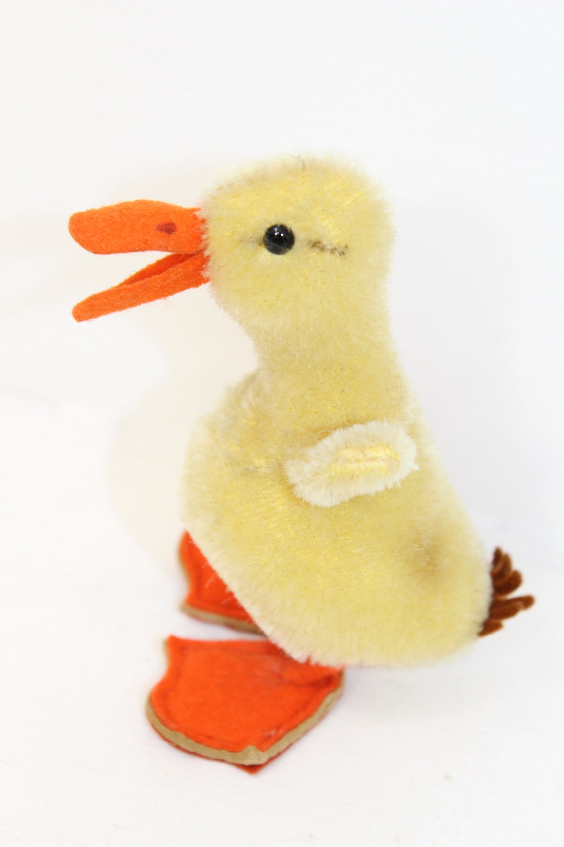 Vintage 1950s Steiff Duck Bird Yellow Duckling Mohair Straw - Etsy