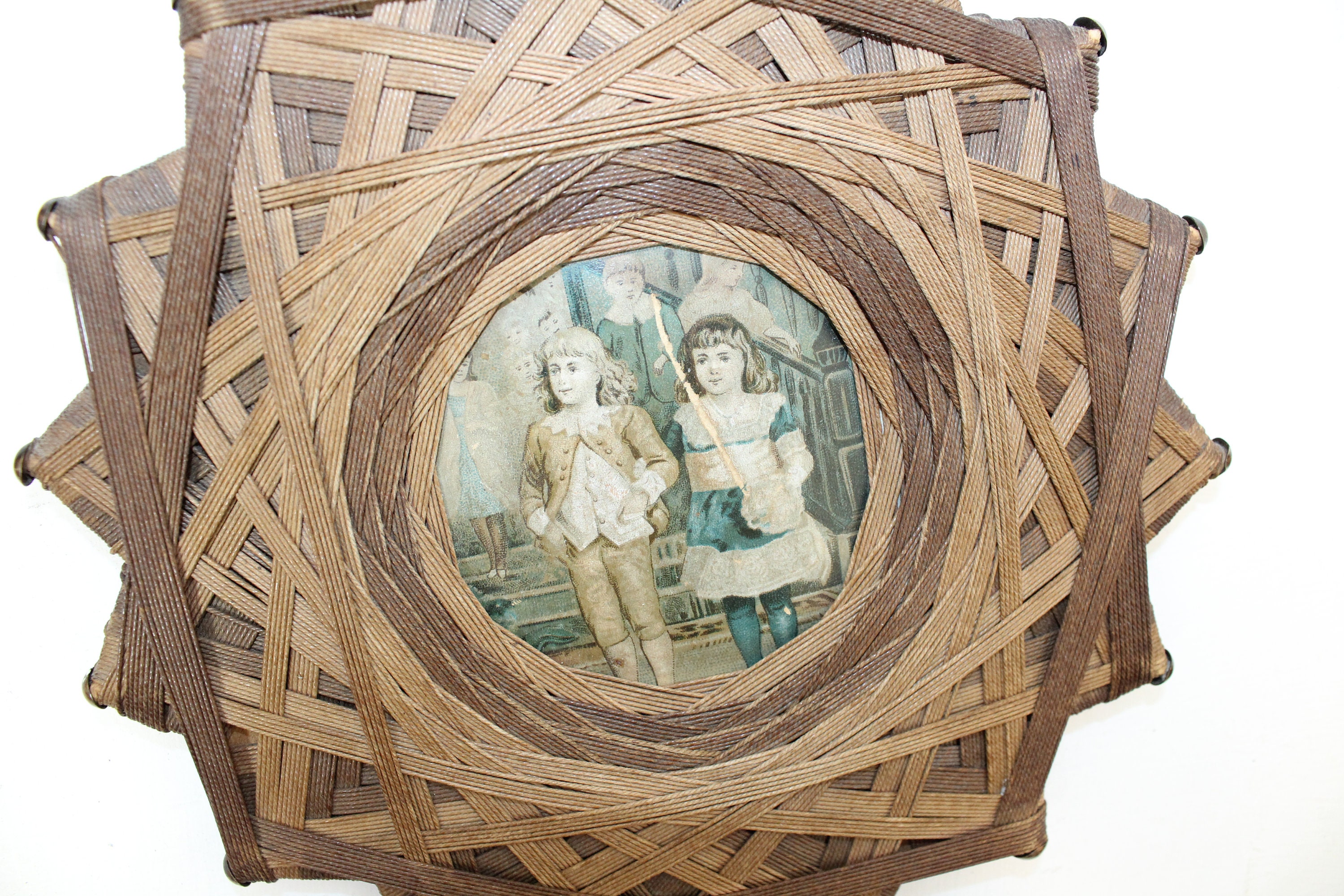 Antique Victorian Pair String Art Thread Frames With Prints of | Etsy