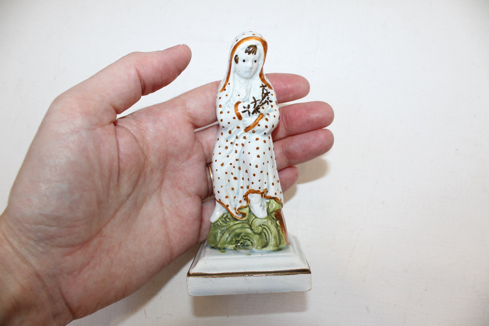 Antique Pair Georgian Prattware Figure Miniature Figures Pearlware Old ...