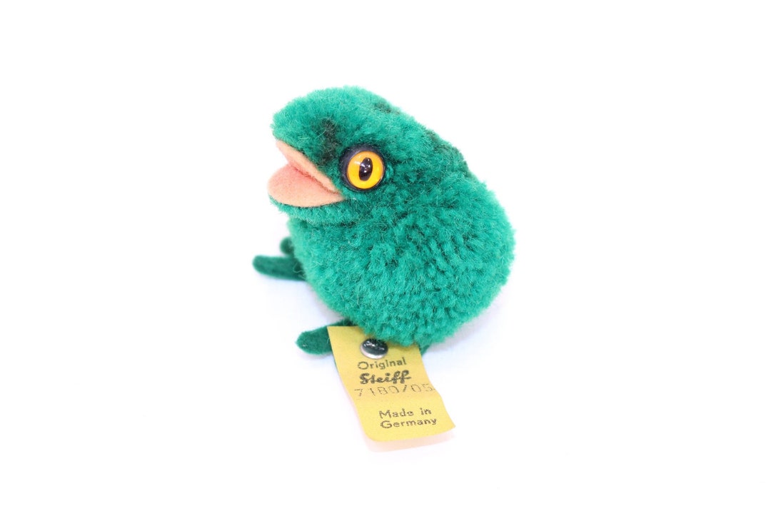 Vintage 1960s Tiny Steiff Pom Pom Frog Toad Green Wool Woolen - Etsy