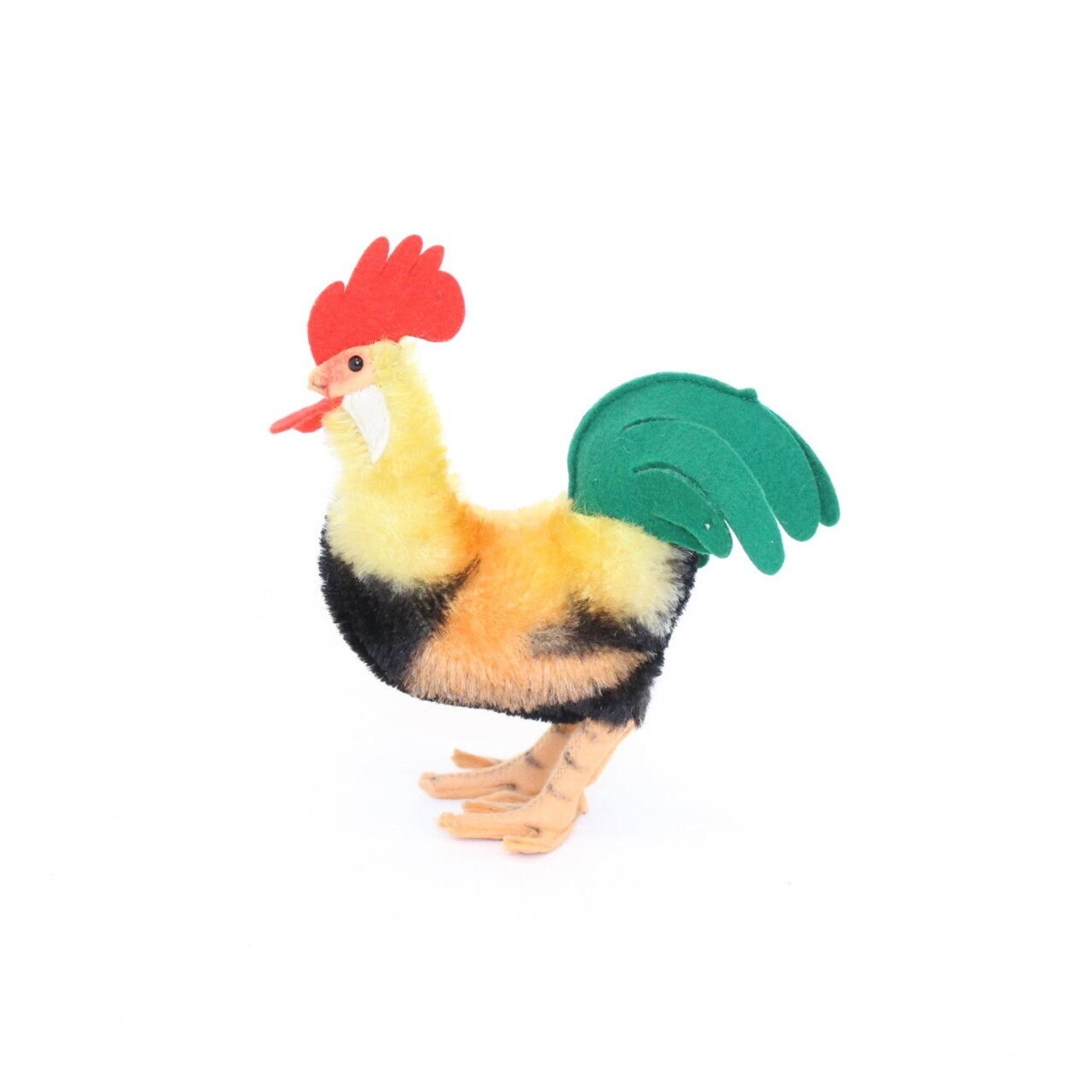 Vintage Steiff Cockerel Rooster Mohair Soft Toy Chicken Bird With ...