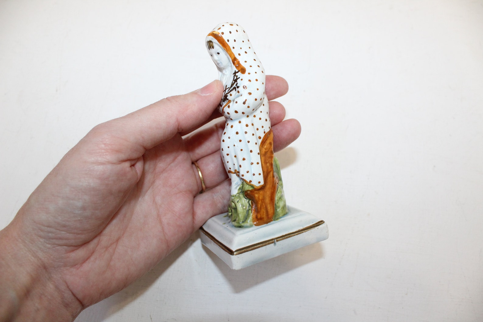 Antique Pair Georgian Prattware Figure Miniature Figures Pearlware Old ...