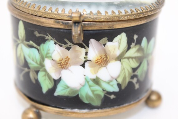 Antique French casket porcelain and bevelled glass je… - Gem
