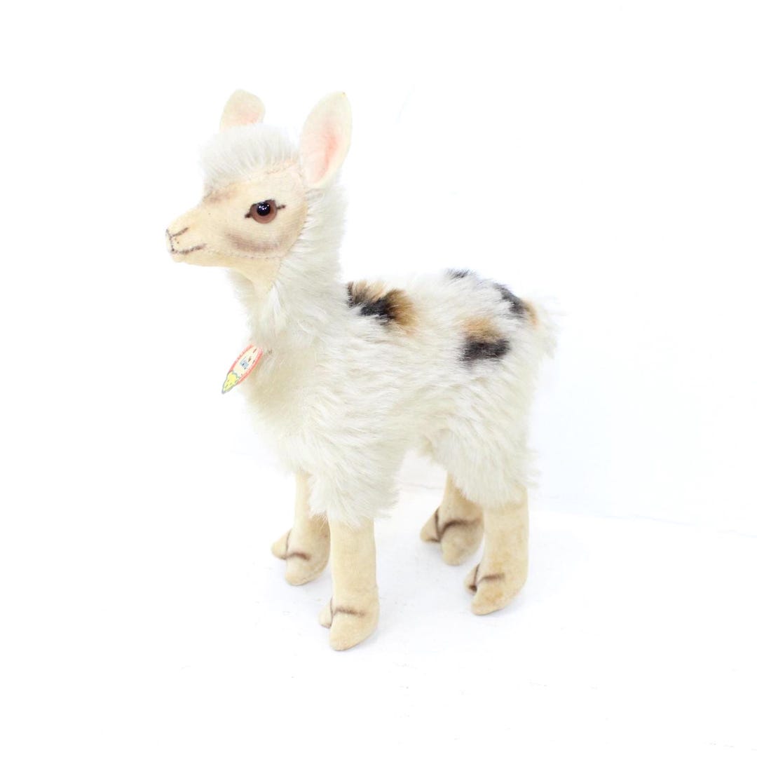 Vintage 1950s Steiff Llama Lama Soft Toy With Button and Flag 6.5" Tall ...
