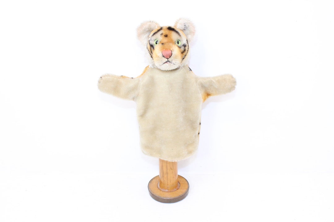 Vintage Steiff Tiger Big Cat Hand Puppet Mohair Soft Toy - Etsy