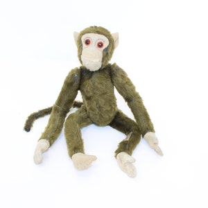 Vintage Merrythought Monkey Mohair Soft Toy Worn - Etsy