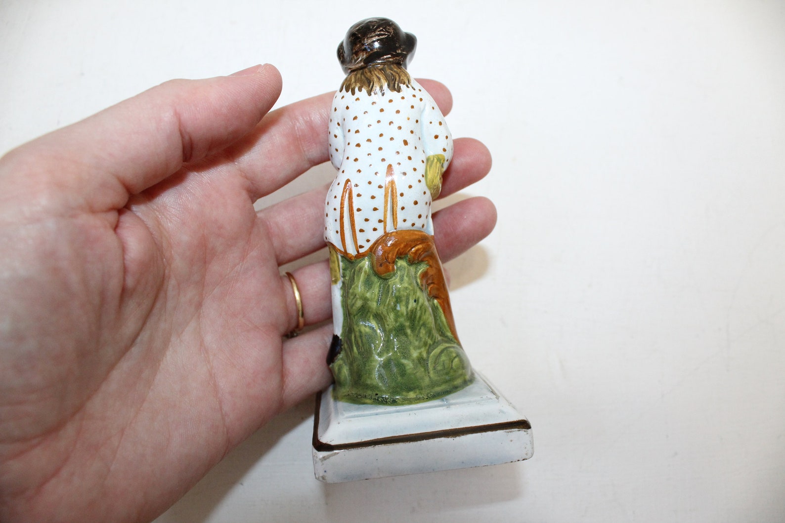 Antique Pair Georgian Prattware Figure Miniature Figures Pearlware Old ...