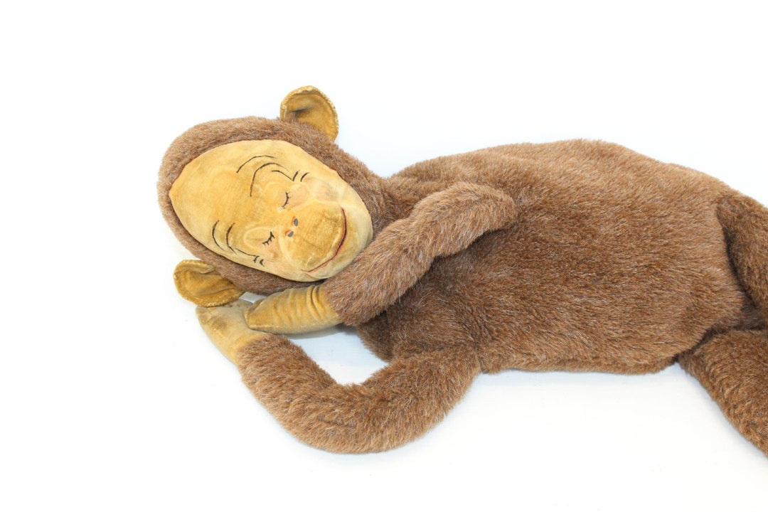 Vintage 1950s Rare Merrythought Monkey Pyjama Case Bag Gran Pop Soft ...