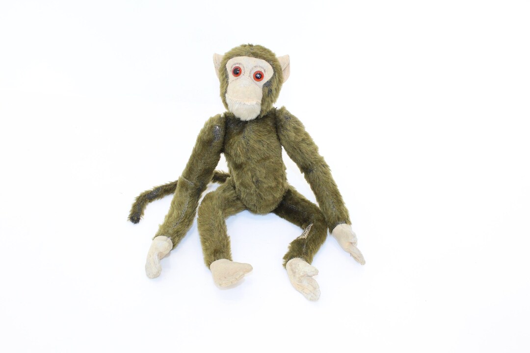 Vintage Merrythought Monkey Mohair Soft Toy Worn - Etsy