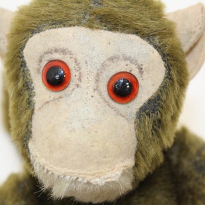 Vintage Merrythought Monkey Mohair Soft Toy Worn - Etsy