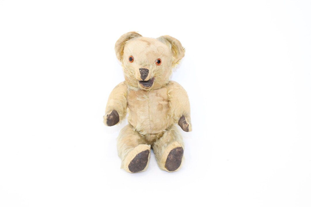 Vintage 1950s Tara Toys Teddy Bear Open Mouth Laughing Feed Me Golden ...