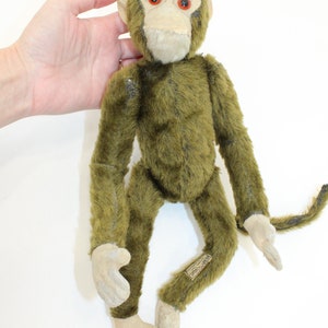 Vintage Merrythought Monkey Mohair Soft Toy Worn - Etsy