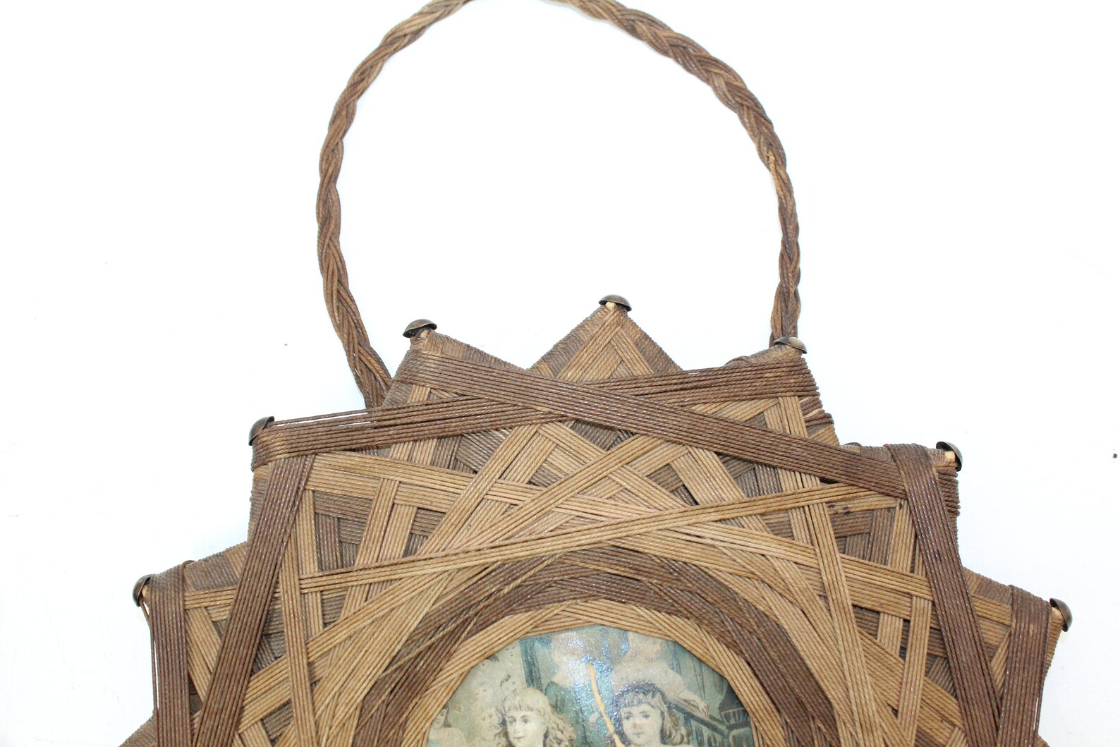 Antique Victorian Pair String Art Thread Frames With Prints of | Etsy