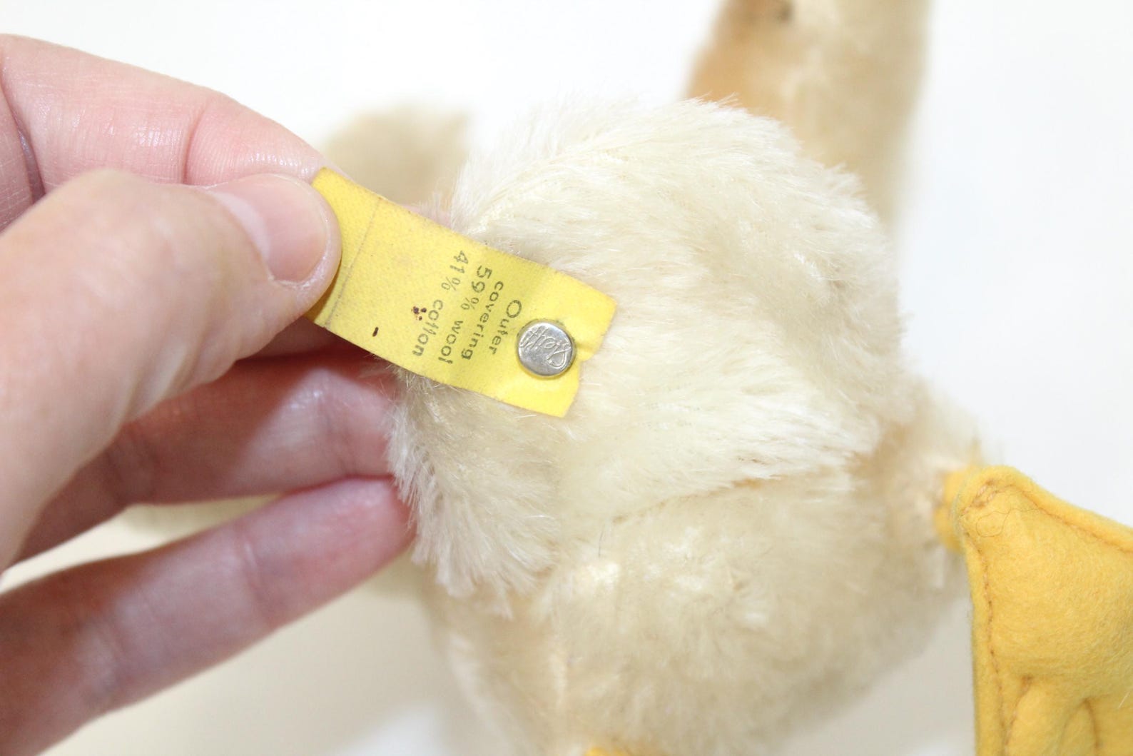Vintage Steiff Pelican Piccy Bird Mohair Soft Toy Plush Straw Filled ...