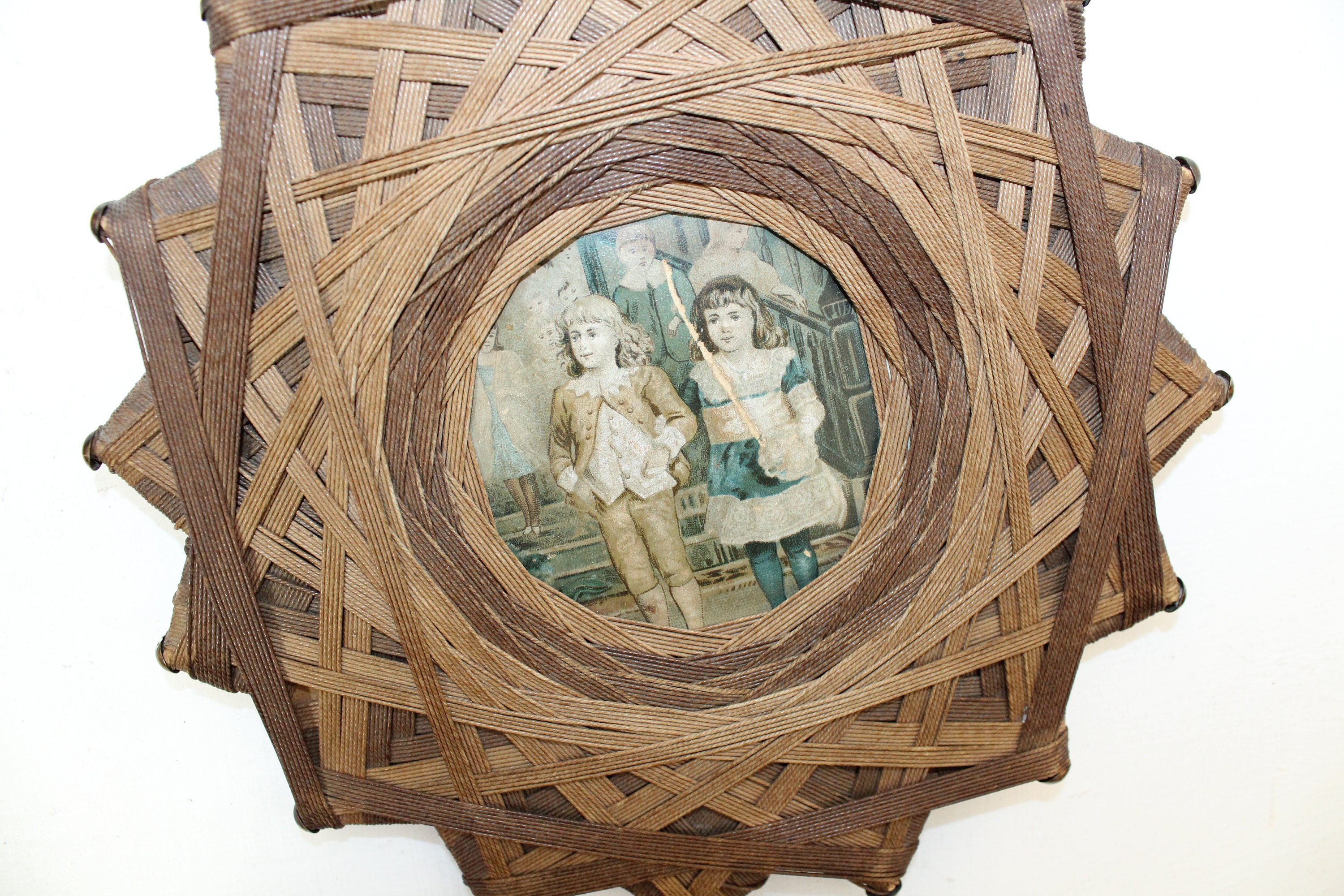 Antique Victorian Pair String Art Thread Frames With Prints of | Etsy