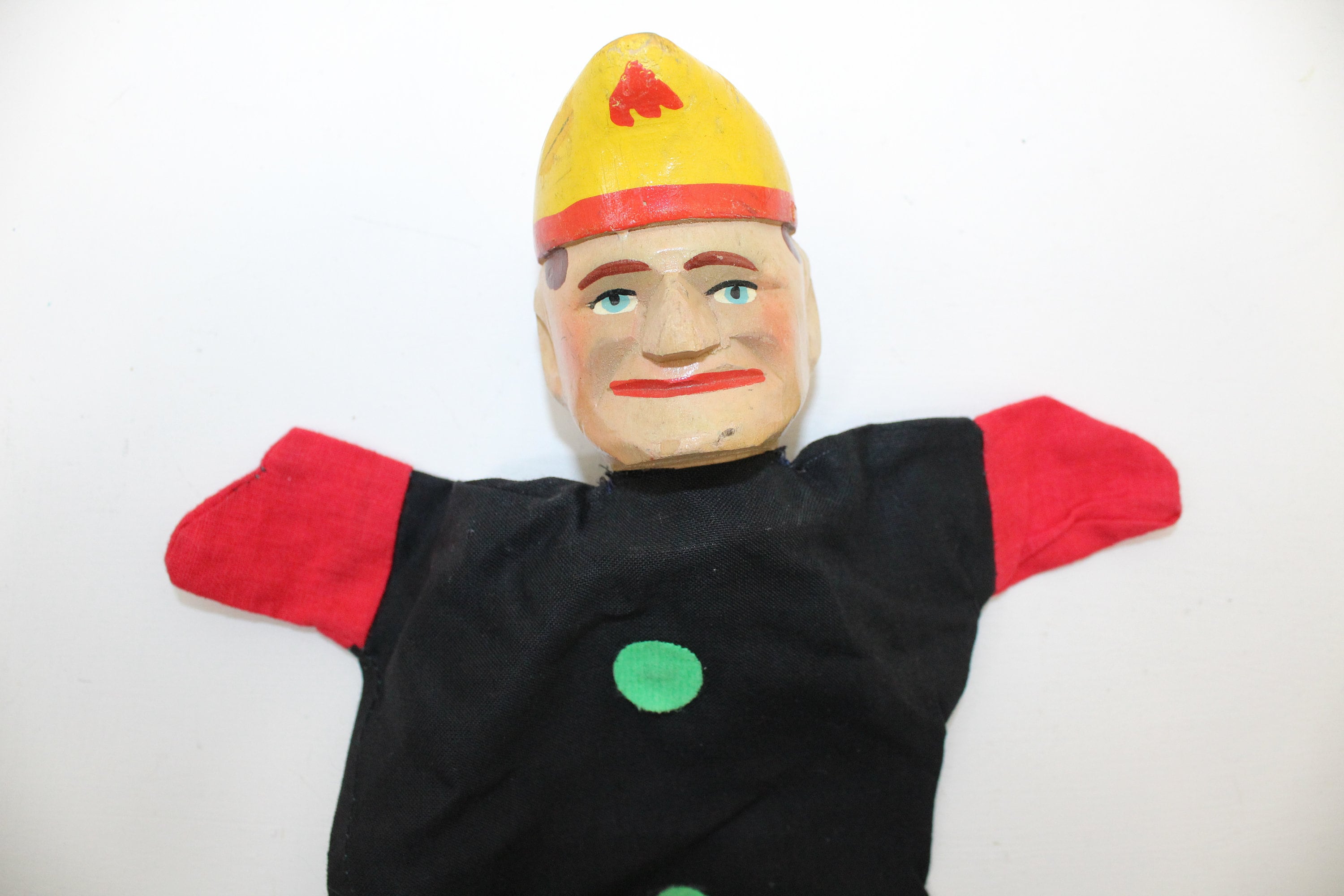 Antique German Punch hand puppet from Punch and Judy wooden | Etsy