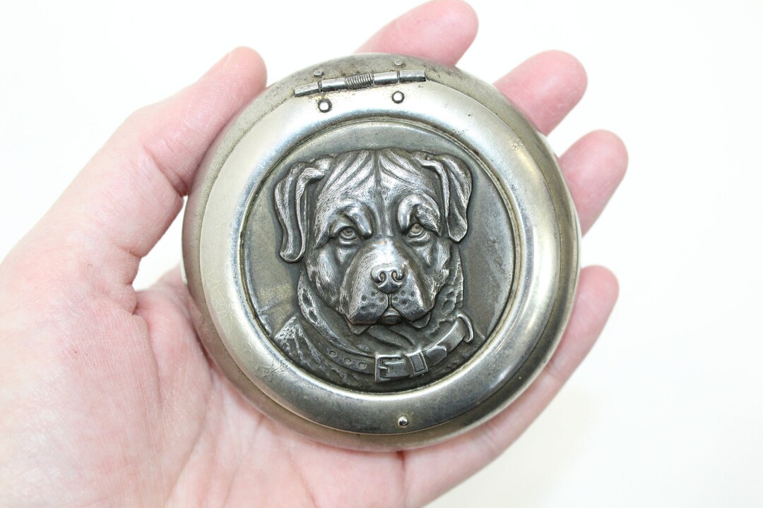 Antique Edwardian Dog Large Snuff Box or Tobacco Box - Etsy