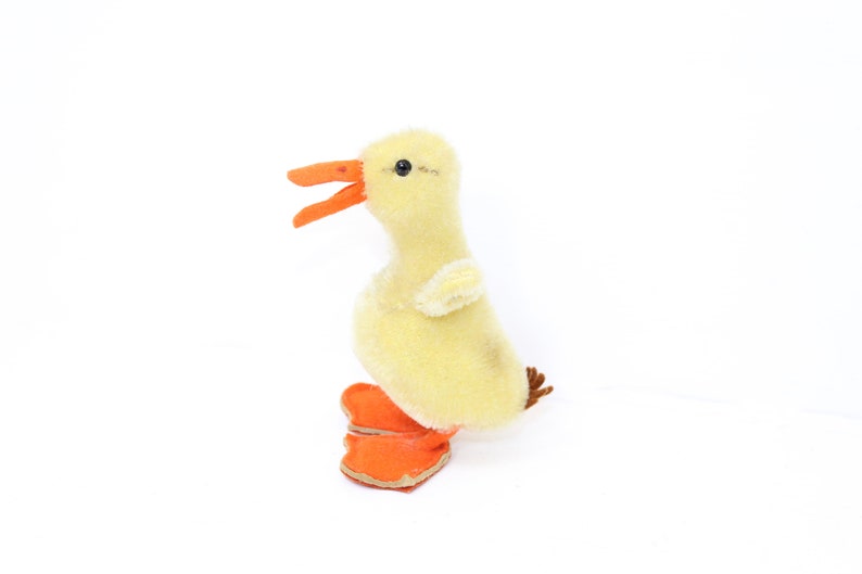 Vintage 1950s Steiff Duck Bird Yellow Duckling Mohair Straw - Etsy