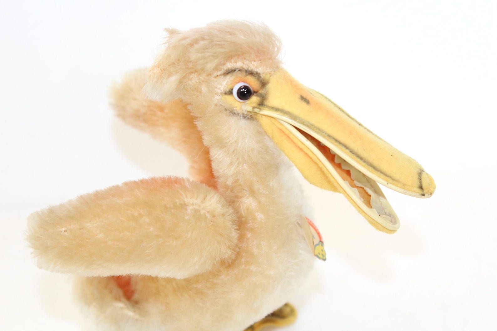 Vintage Steiff Pelican Piccy Bird Mohair Soft Toy Plush Straw Filled ...