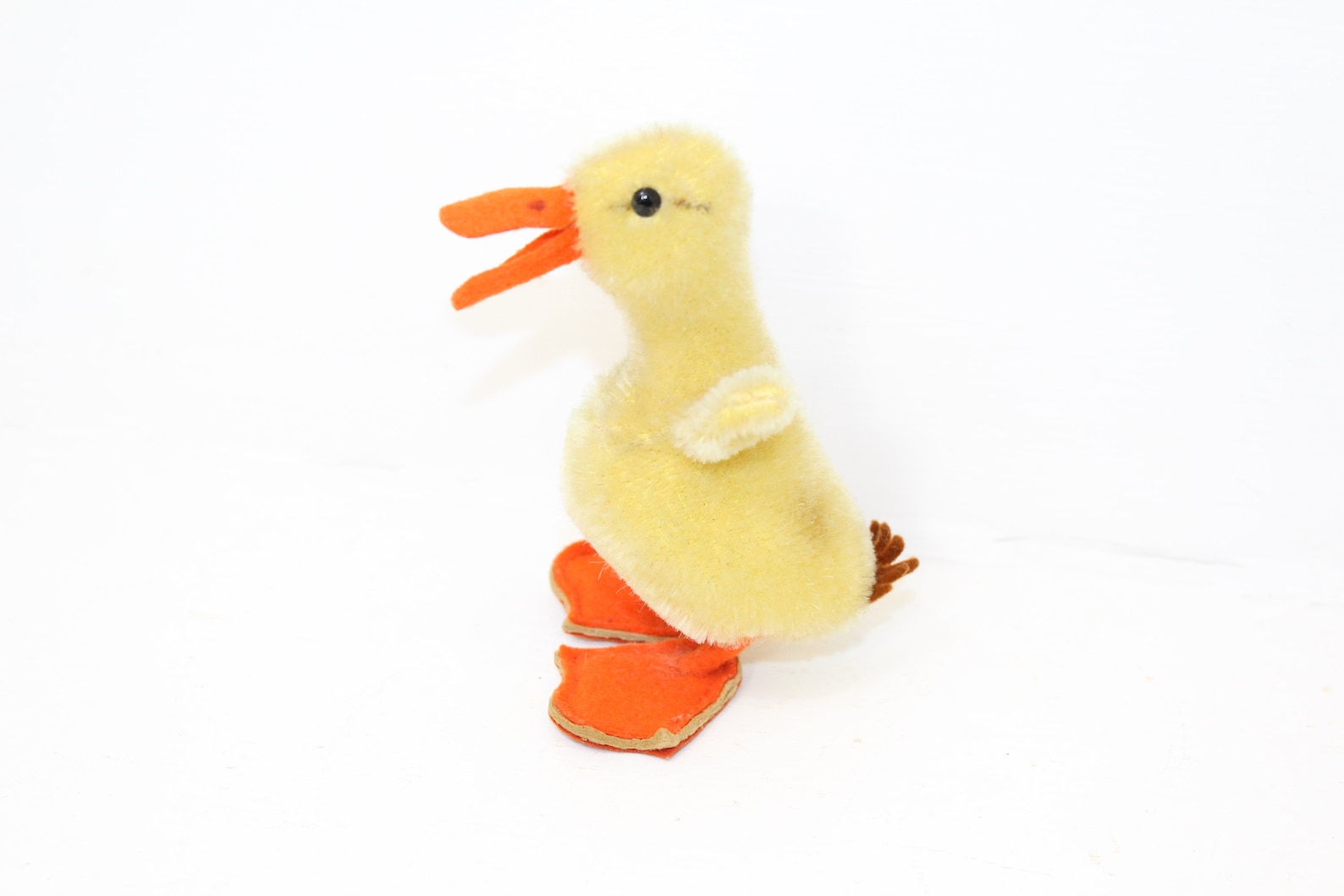 Vintage 1950s Steiff duck bird yellow duckling mohair straw | Etsy