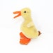 Vintage 1950s Steiff Duck Bird Yellow Duckling Mohair Straw - Etsy