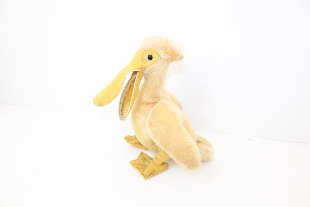 Vintage 1960s Large Steiff Pelican Piccy Bird Mohair Soft Toy Plush ...