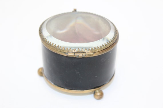 Antique French casket porcelain and bevelled glass je… - Gem