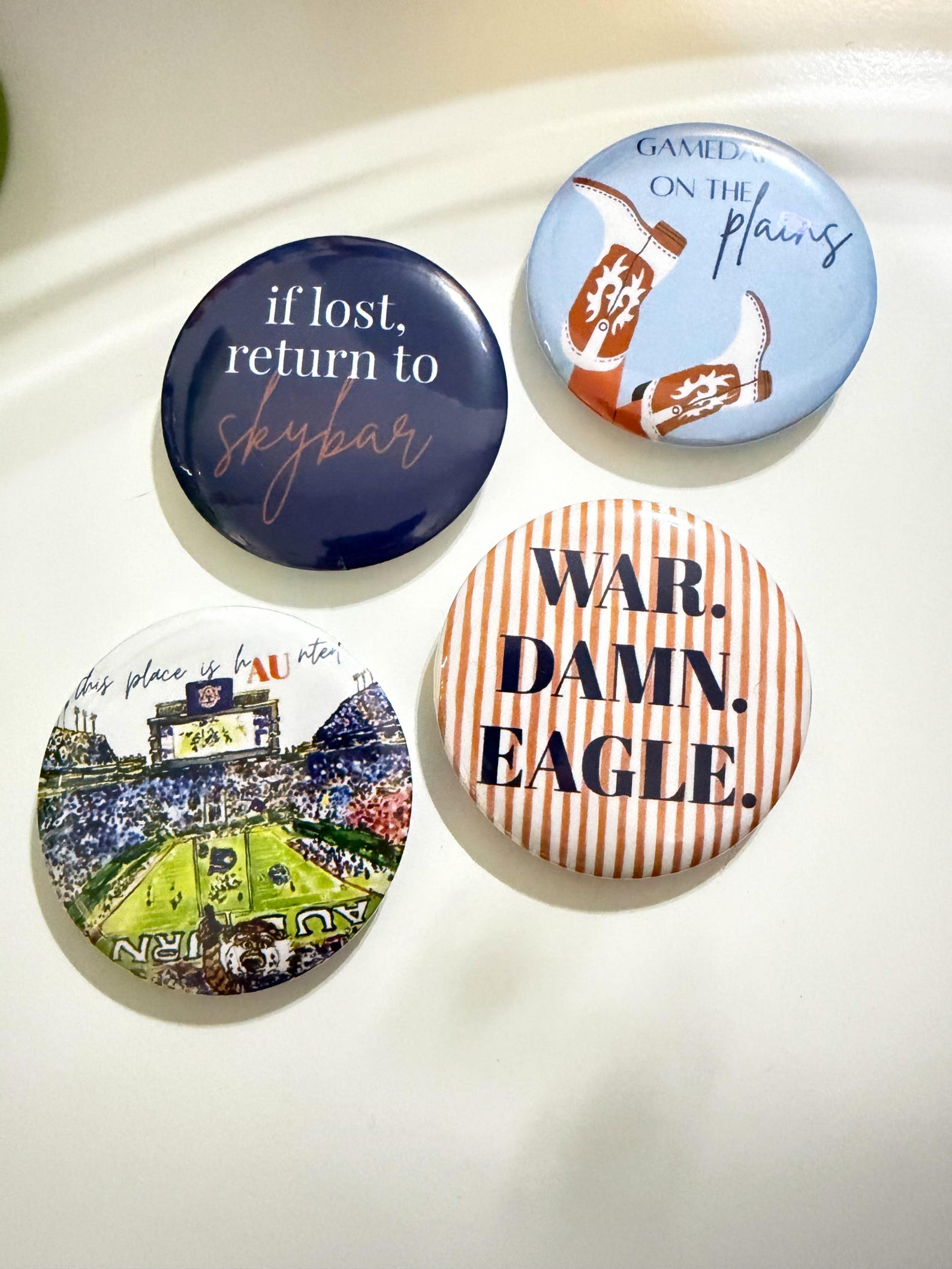 AUBURN Gameday Buttons - Etsy