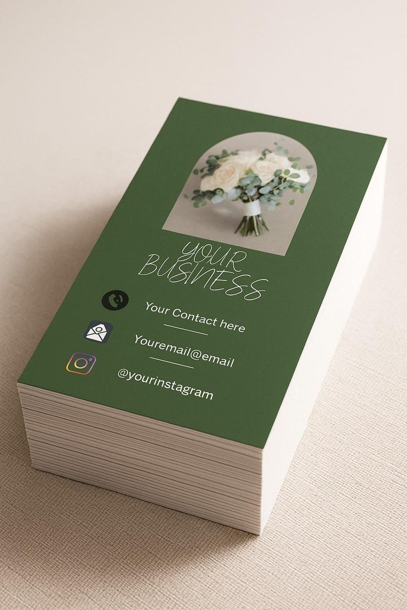 Editable Canva Business Card Template With Instagram-inspired Layout. - Etsy