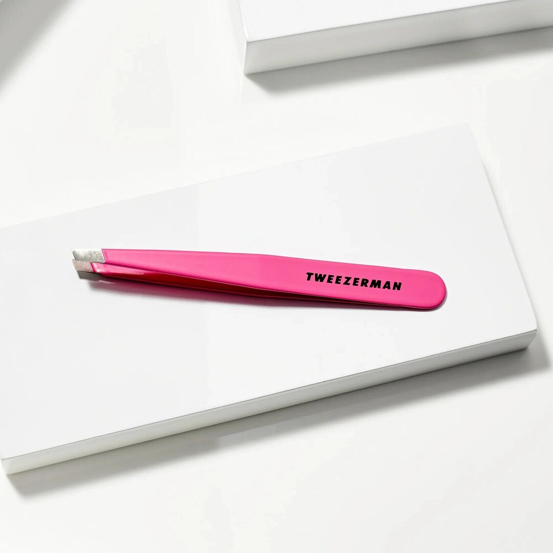 Tweezer Neon Pink Full Slant Stainless Steel Slant Tweezer for ...