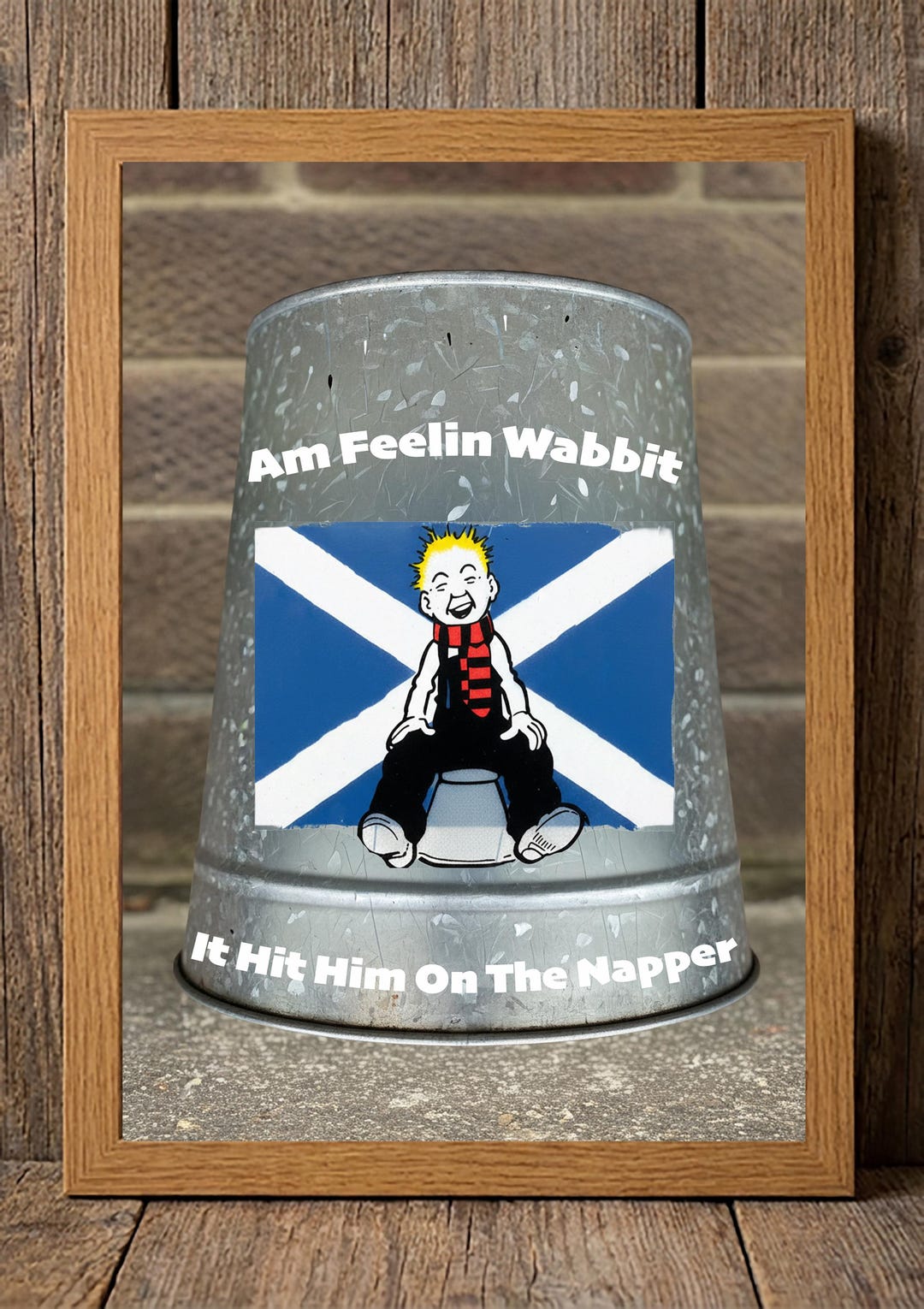 Oor Wullie Scottish Slang Wall Art Print Home Decor Scotland Gift A3/A4 ...