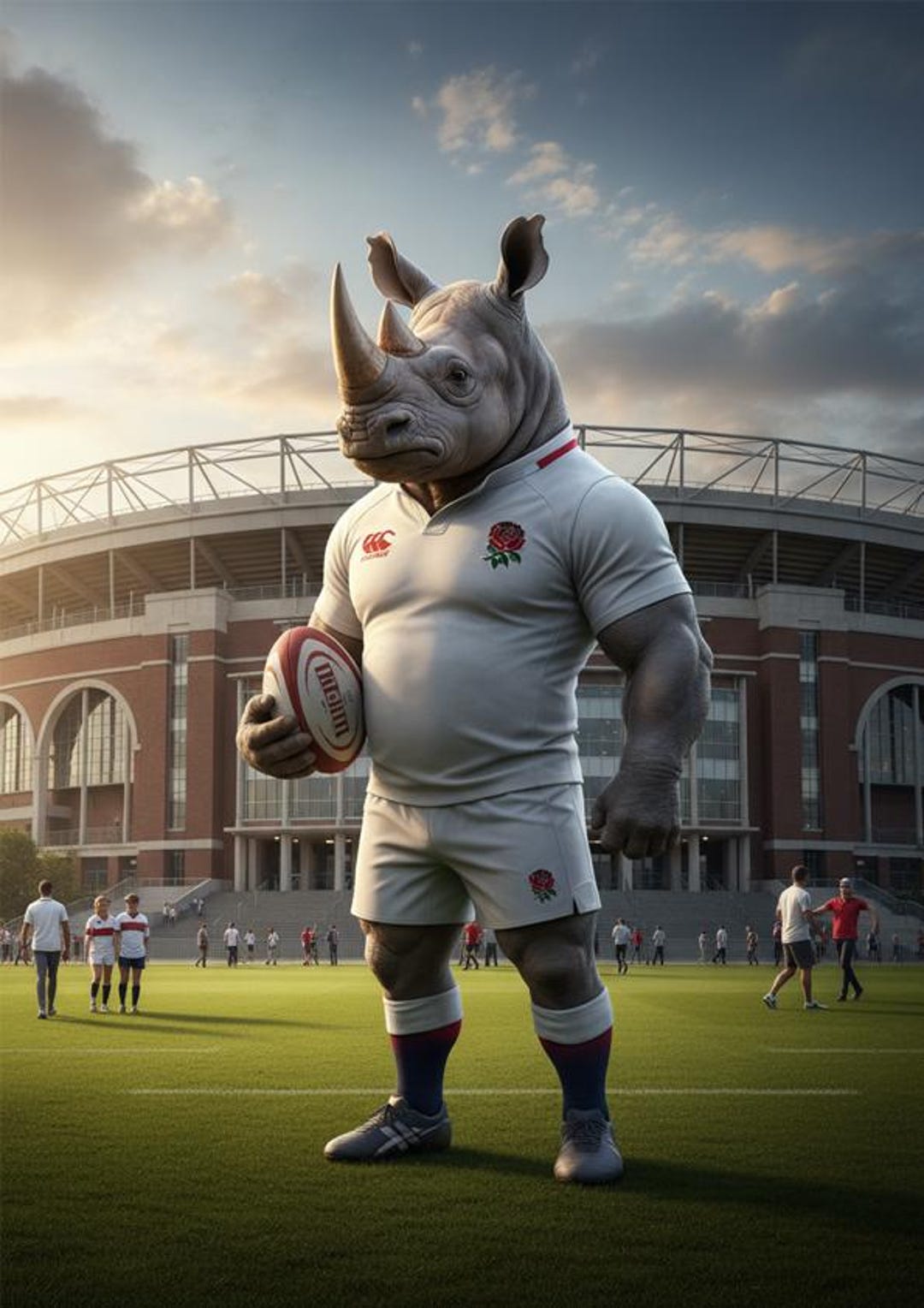 Rugby 6 Nations Animal Photo Print Wall Art Home Decor Gift A3/A4 ...