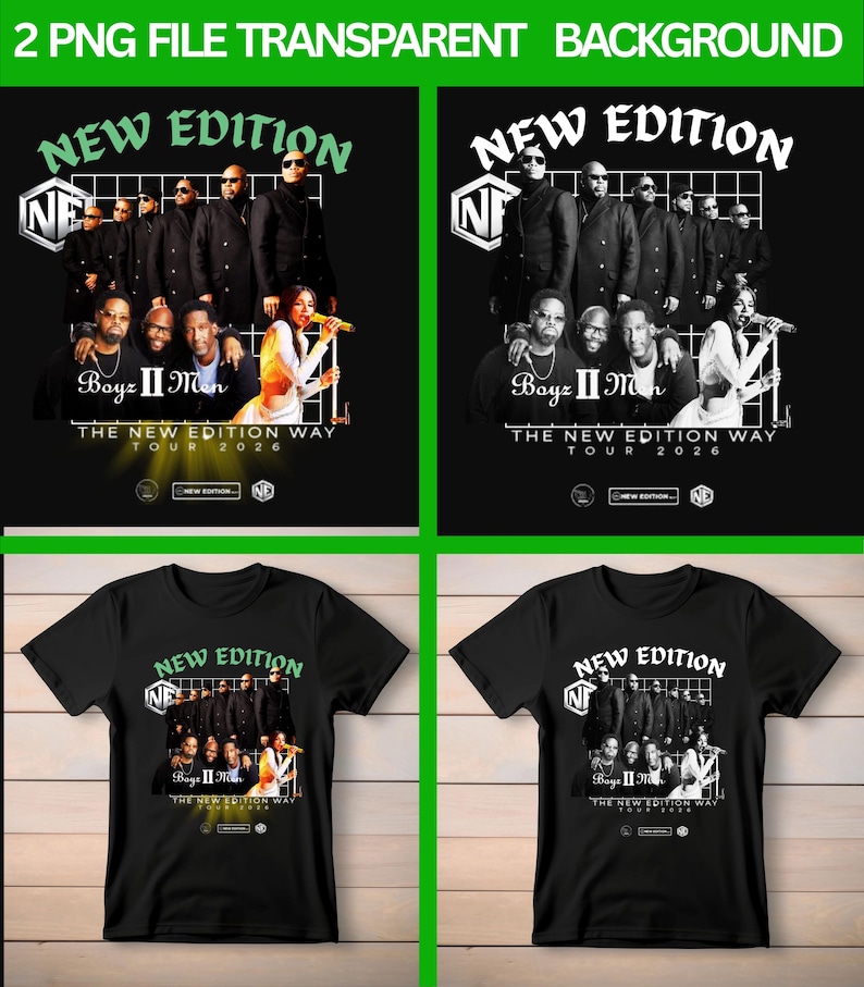 The New Edition Tour Way 2026 PNG File Digital Download,ready Print To ...
