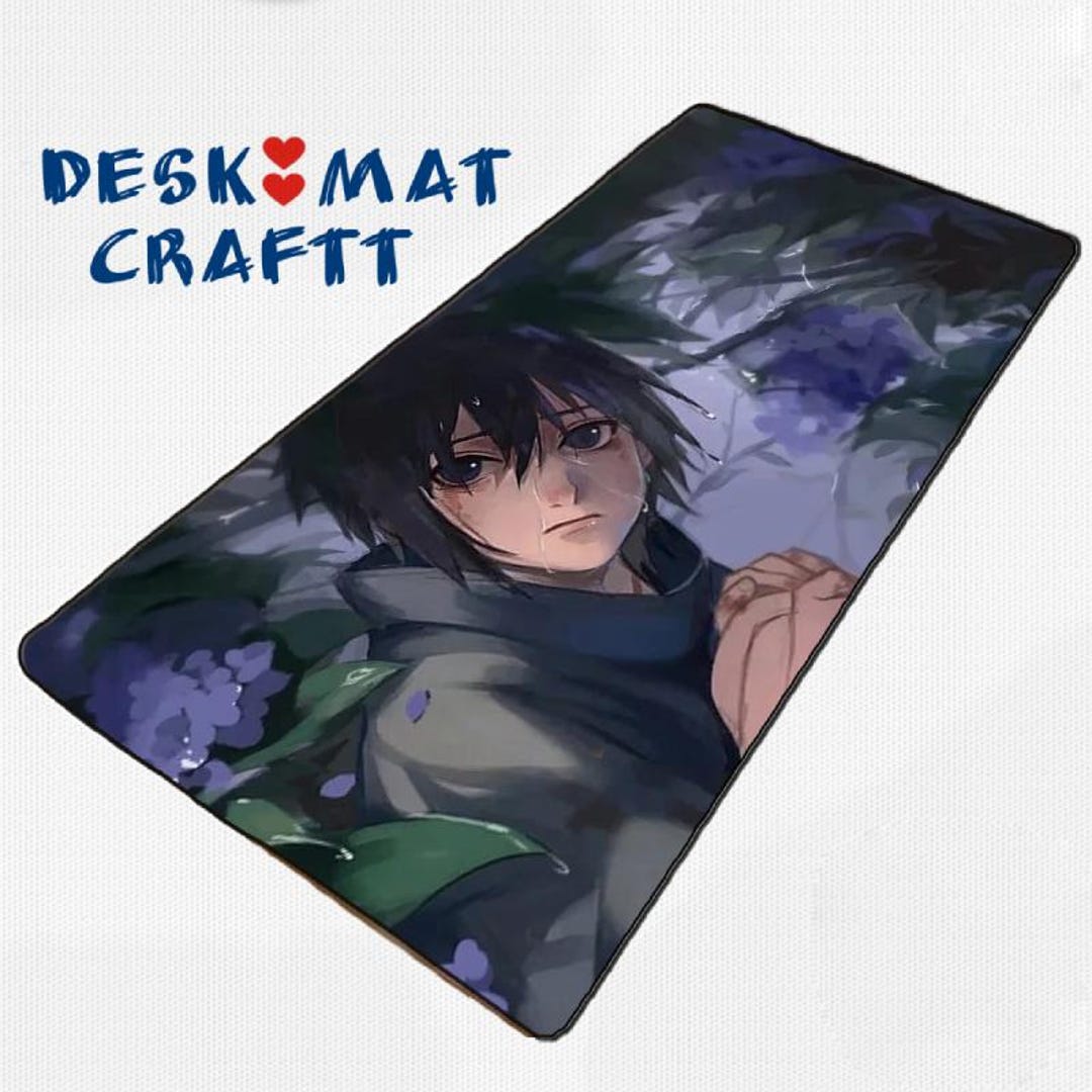 Sasuke Desk Mat - Anime Playmat for Gaming & Office, Featuring Iconic ...