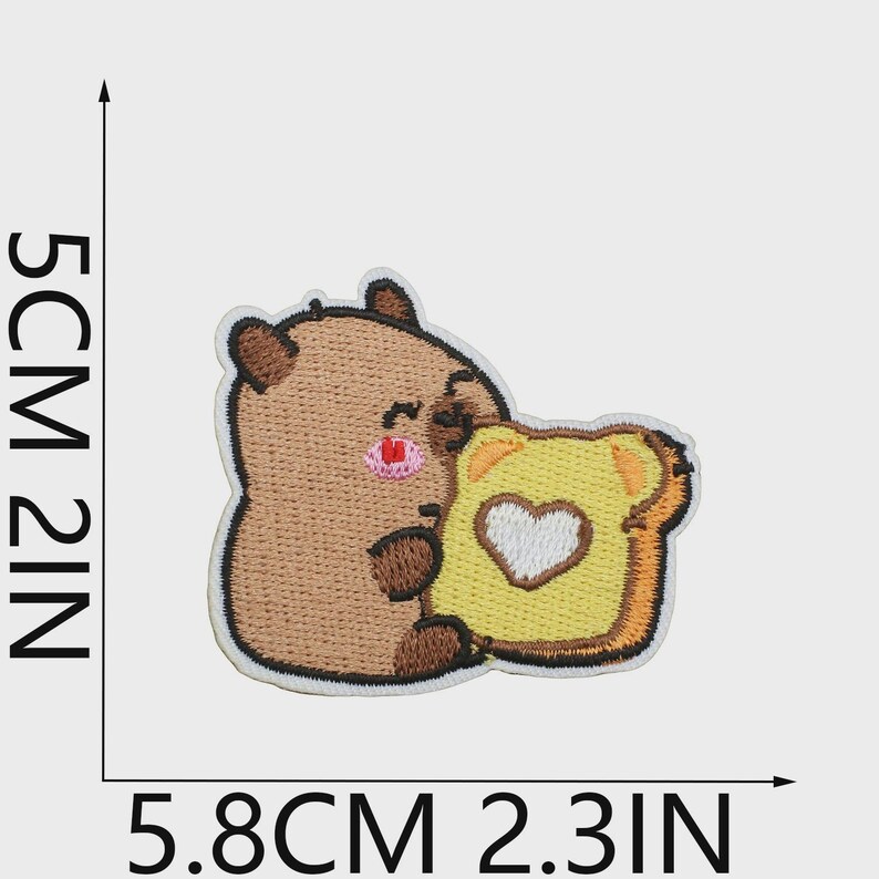 Cartoon Marmot & Capybara Patches | Embroidered Iron-on Badge for Kids ...