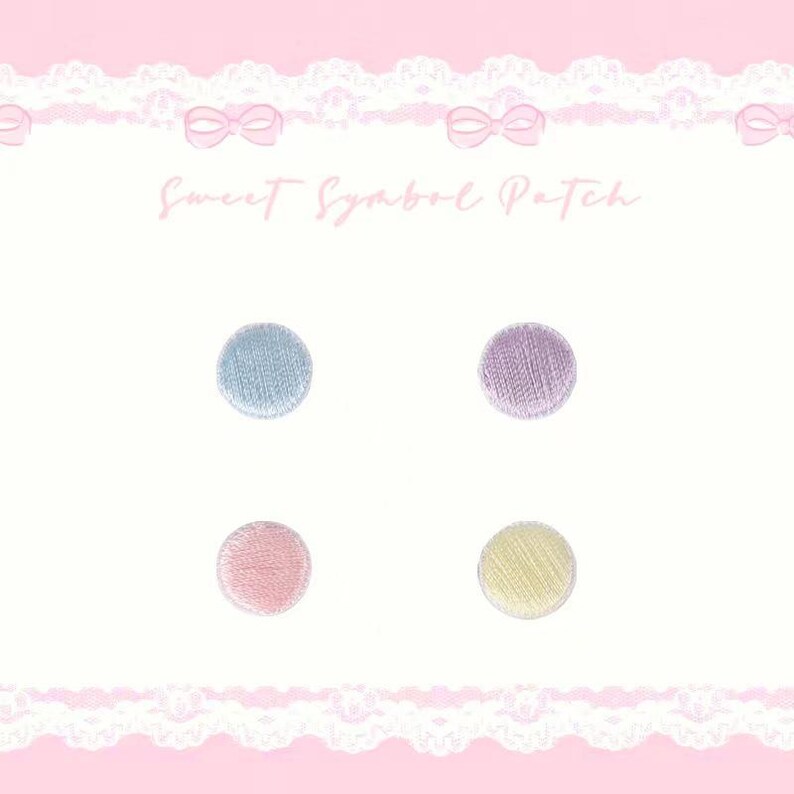 Cute Mini Star Heart Circle Embroidery Patches | Self-adhesive DIY ...
