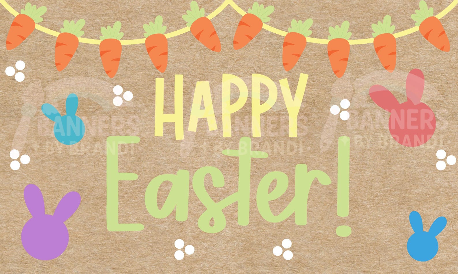 Happy Easter Banner Template Digital Download - Etsy