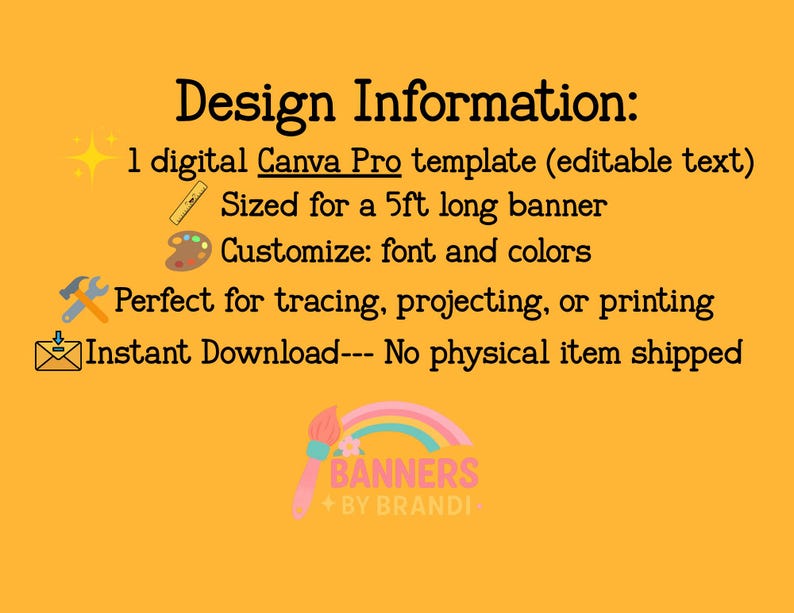 Senior Sign off Banner Template Digital Download - Etsy