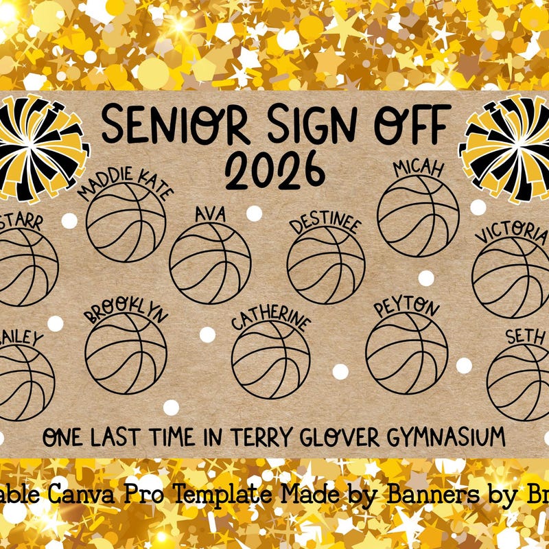 Senior Sign Out Poster - Etsy
