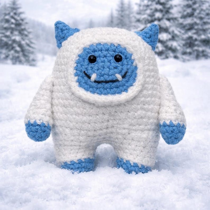 Mini Yeti Crochet Pattern, PDF Pattern - Etsy UK